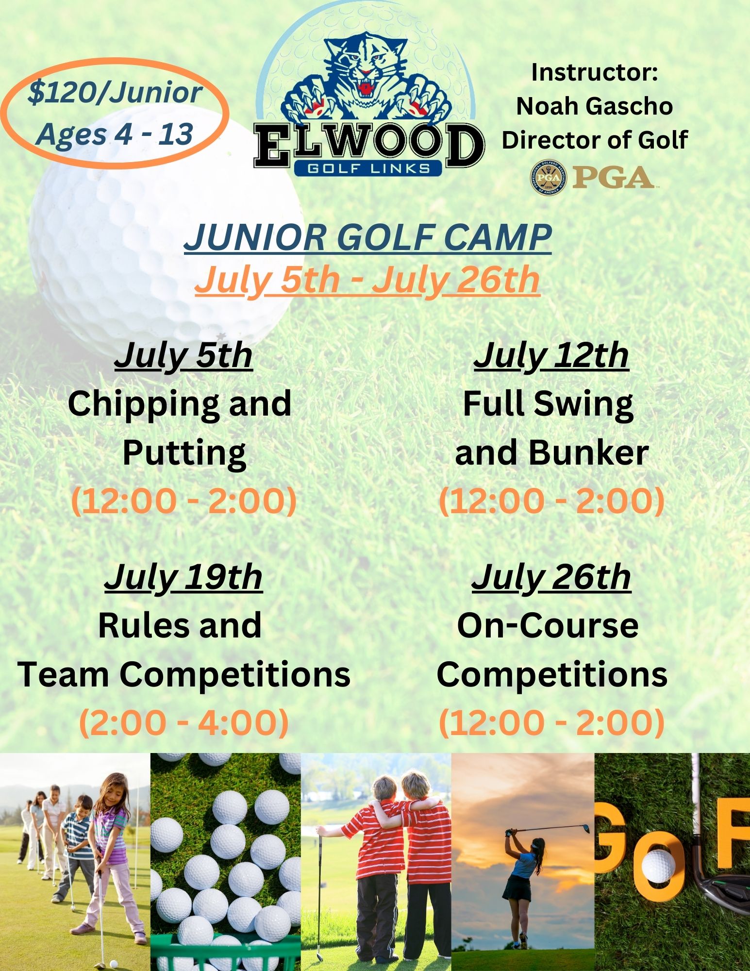 Junior Golf | Elwood Golf Links